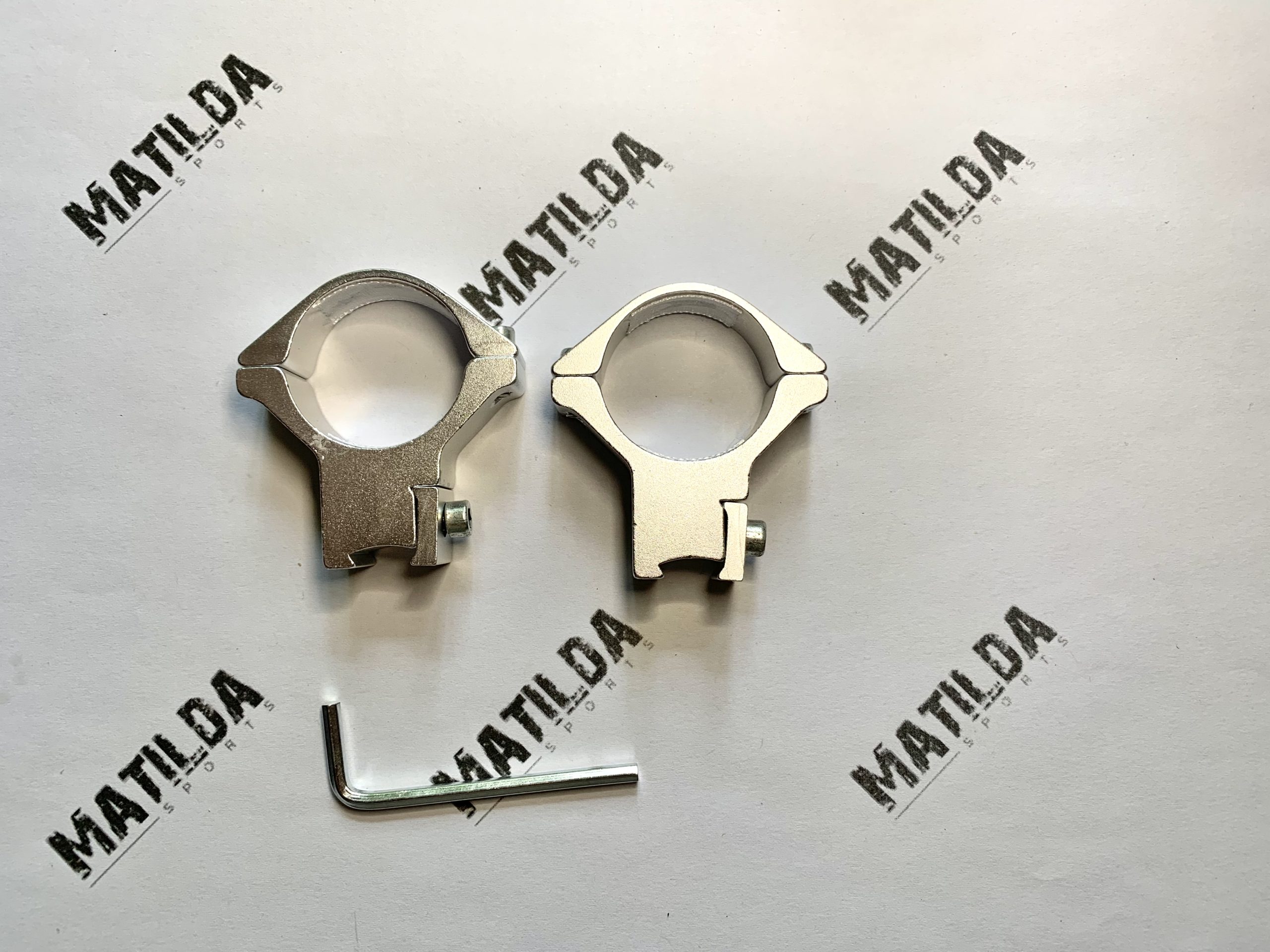 Silver Scope Ring for 30mm tube and 11mm Dovetail Rail – Matilda Sports